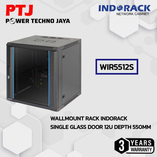 Jual Wallmount Rack INDORACK Single Door Rak Server 12U D. 550mm ...