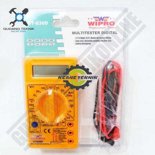 Jual Alat Ukur Arus Listrik DIGITAL Kabel Tester WIPRO DT-830-D ...