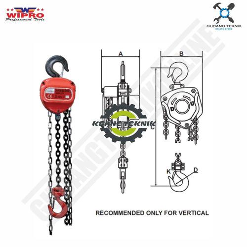 Jual Katrol SUPER CHAIN BLOCK 2 TON 3 METER WIPRO / TAKEL KATROL ...