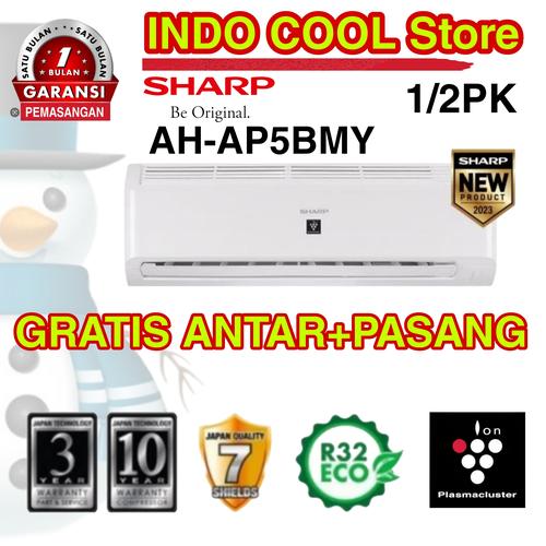 Jual Ac Sharp Split 1/2PK AH-AP5BMY PLASMACLUSTER - UNIT ONLY, TANPA ...