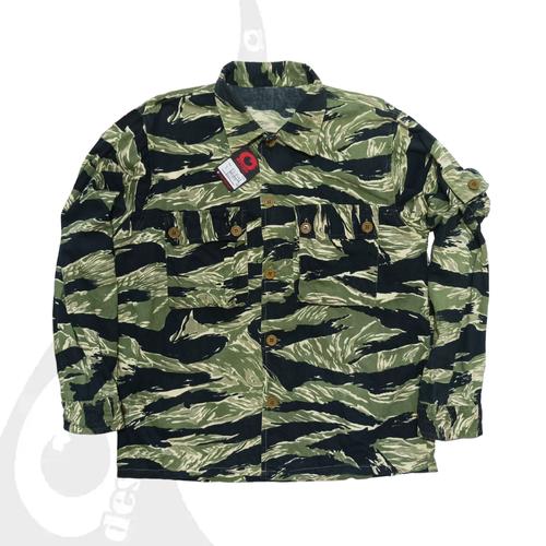 Jual vintage silver pattern tiger stripes combat shirt - Kota Malang ...