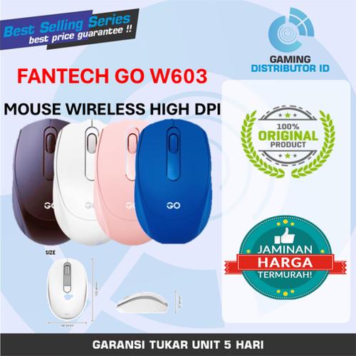 Jual Mouse Wireless Fantech GO High DPI W603 - Hitam - Jakarta Barat - GAMING DISTRIBUTOR ID ...