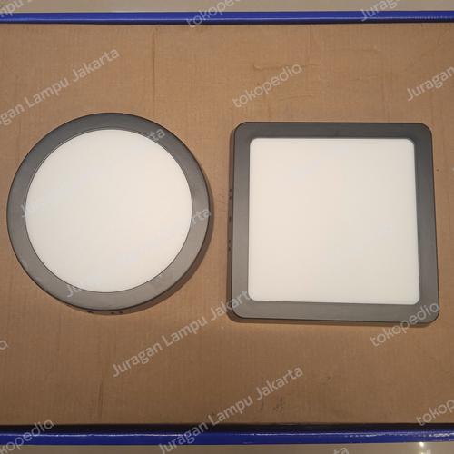 Jual LAMPU DOWNLIGHT LED PANEL 12W BODY HITAM OUTBOW PANEL TEMPEL 12W ...