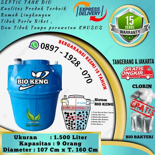 Jual Septic tank 1.500 Liter, BioMas,BioChan,BioTech,BioFill. No.1 ...