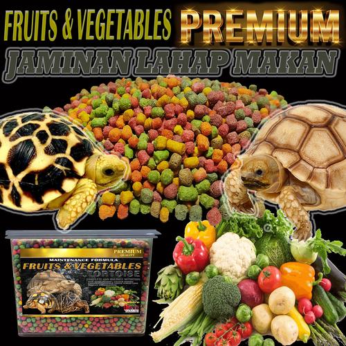 Promo 1KG+150GR MAKANAN PREMIUM SULCATA PARDALIS TORTOISE FOOD PELLET ...