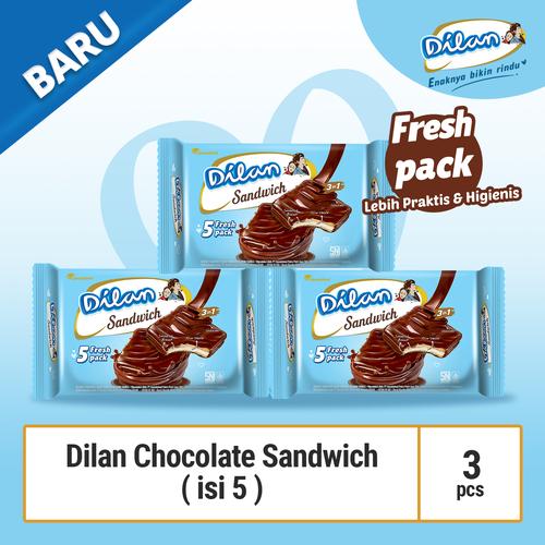 Promo DILAN Chocolate Sandwich Fresh Pack x 3 - Cemilan / Biskuit ...