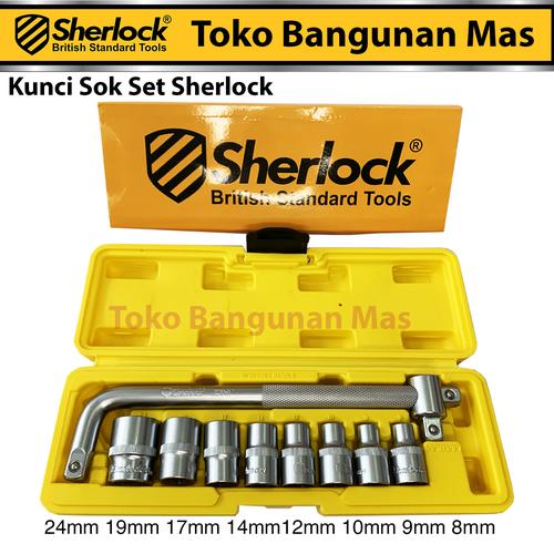 Jual Kunci Sok Set Sherlock 10 Pcs Shock Sock Tool 1/2" Inch DR 6Pt Box ...