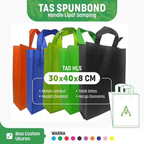 Jual Tas Furing Tas Spunbond 75gsm Tas Promosi Ramah Lingkungan 30x40x9 ...