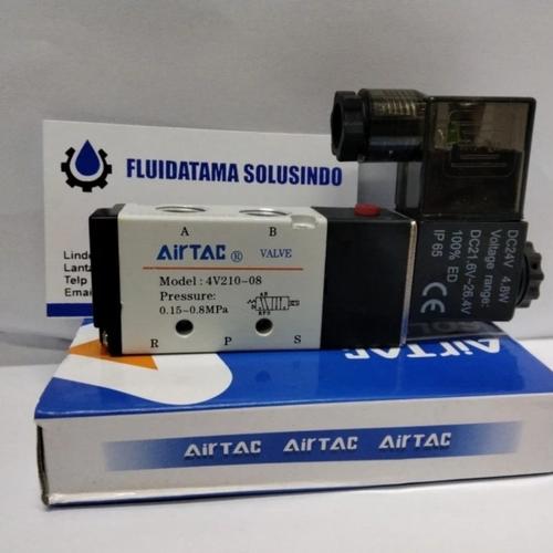Jual SOLENOID ANGIN AIRTAC 4V210-08 DC24 / SOLENOID AIRTAC PNEUMATIC ...