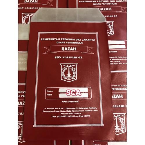 Jual Kantong ijazah - Sampul ijazah - Plastik ijazah - Map ijazah ...