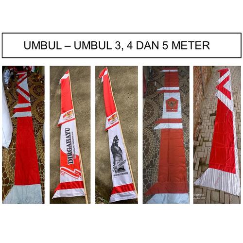 Jual umbul bendera Bendera Umbul Umbul Layur 4 Meter Merah Putih Bandir ...