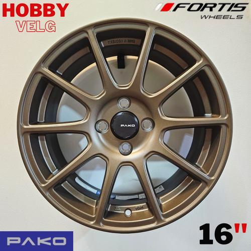 Jual VELG MOBIL ORIGINAL PAKO WHEELS RCX R16 x 7 4H 100 ET 40 MAG GOLD ...