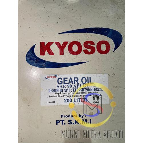 Jual Kyoso Gear Oil SAE 90 GL-4 GL4 Oli Gigi Transmisi Gardan Drum 200 L - Kota Surabaya - Murni ...