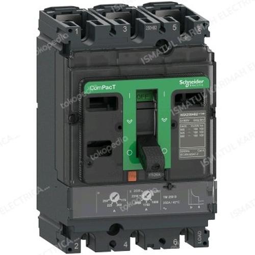 Jual SCHNEIDER MCCB BREAKER 36KA NSX100F 3P 25A TM25D C10F3TM025 ...