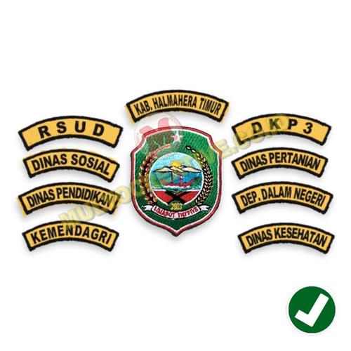 Jual Bed Bordir Logo Dinas Kabupaten Halmahera Timur - Bordir Kab ...