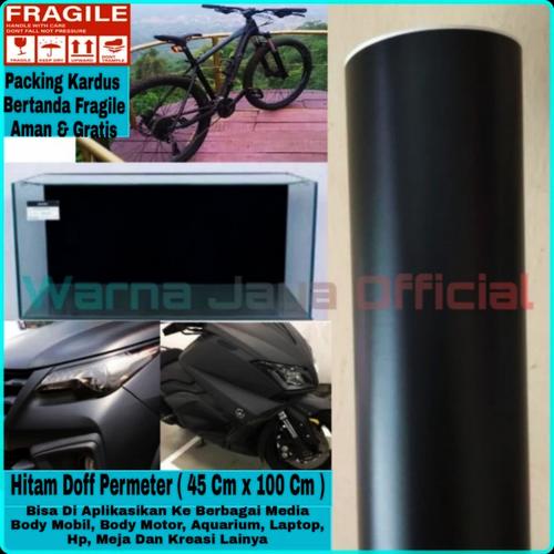 Jual Per Meter / Sticker Stiker Skotlet Scotlite hitam black doff Dop ...