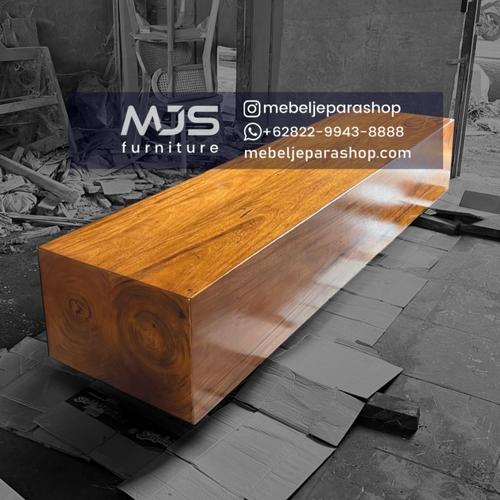 Jual bangku kayu balok besar jumbo kayu solid padat - Kab. Jepara - MJS ...