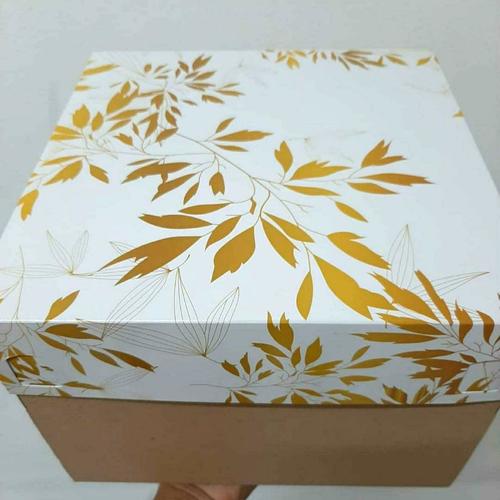 Jual box cake ulang tahun dus motif golden bambu kotak packaging kue ...
