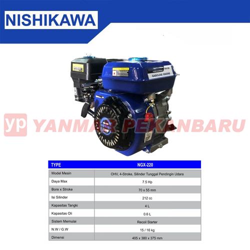 Jual Mesin Penggerak / Gasoline Engine NISHIKAWA NGX-220 - Kota Pekanbaru - yanmarindo | Tokopedia