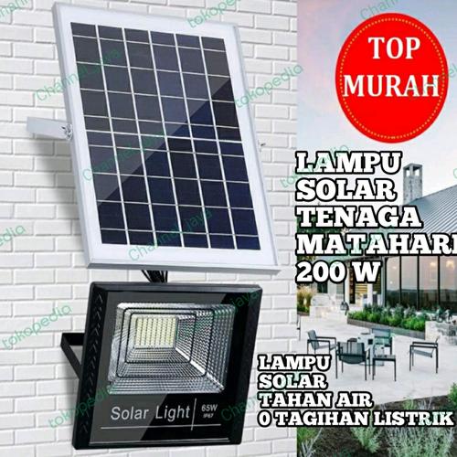 Jual Lampu Solar panel Cell 200W Solar Cell Lar Panel Waterproof Lampu ...