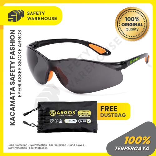 Jual Kacamata Safety Hitam Google Fashion Smoke Pelindung Kerja Argos ...