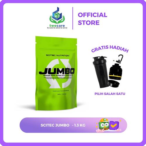 Promo Scitec Nutrition Jumbo Gainer 1.3kg 1320gr Weight Gainer Mass Gainer - Vanila, Sachet Whey ...
