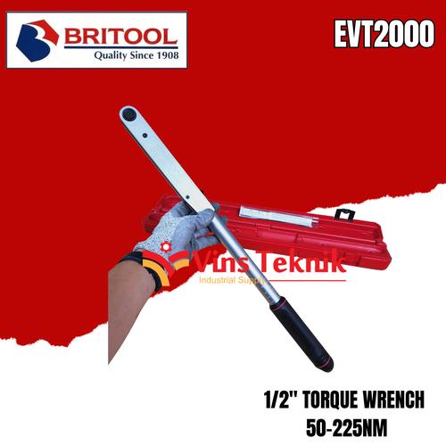 Promo BRITOOL EVT2000AEX Torque Wrench / Kunci Momen 1/2" 50 - 225 Nm ...
