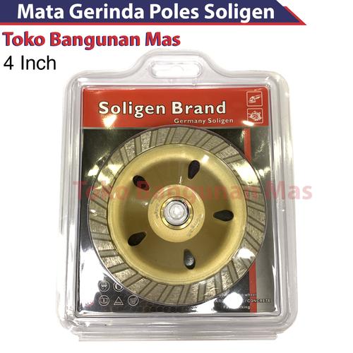 Jual Mata Gerinda Poles SOLIGEN Diamond Wheel CUP 4 Jual Mata Gerinda Poles SOLIGEN Diamond Wheel CUP 4