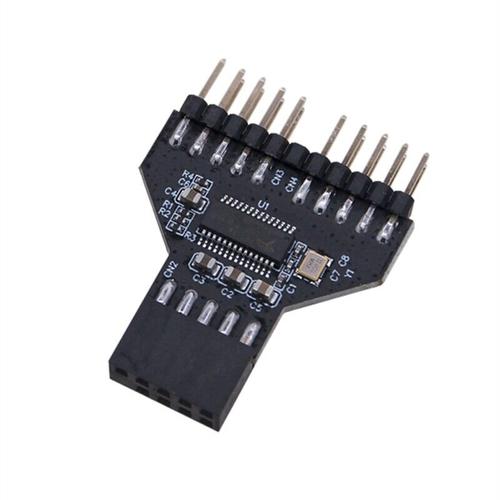 Jual Splitter Board 9Pin Motherboard 1 to 2 USB Hub Aio Cabang ...