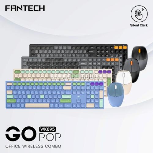 Jual Keyboard Fantech GO POP COMBO MOUSE WIRELESS WK895 - BLACK - Kota Samarinda ...