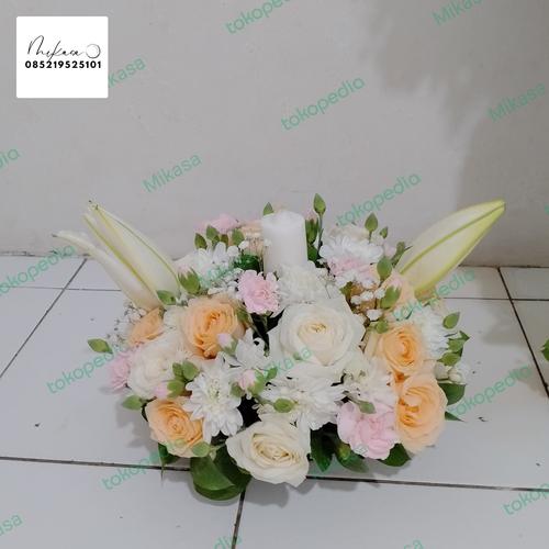 Jual rangkaian bunga lilin cantik segar - Jakarta Barat - Mikasa ...