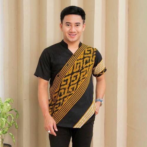Jual Kemeja tenun pria - kemeja kantor pesta kemeja tenun etnic troso ...