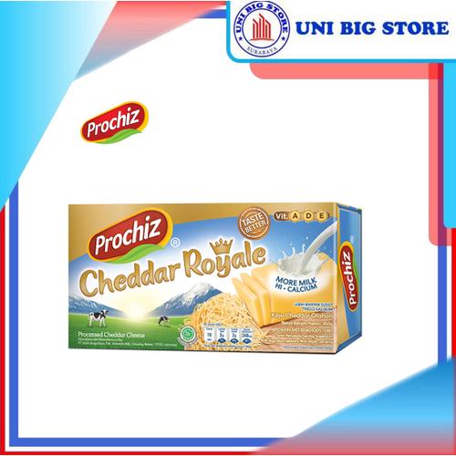 Jual Prochiz Keju Cheddar ROYALE 160 gr Cheese Balok Blok Kotak - Kota ...