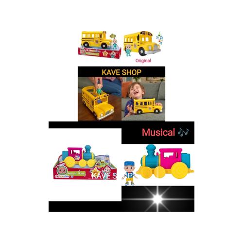 Jual Cocomelon Musical Yellow School Bus - Wheel On The Bus Song ...