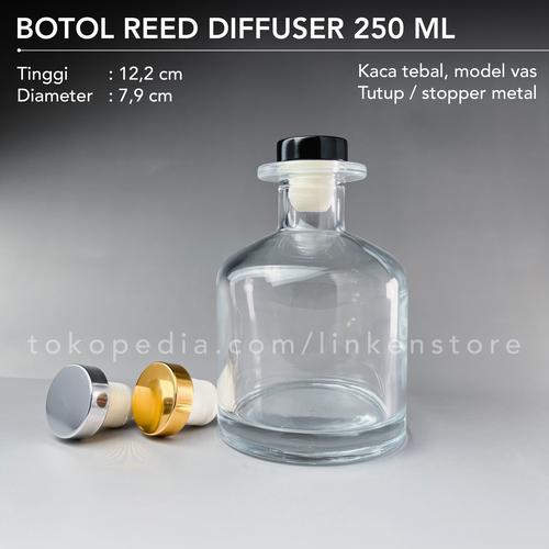 Jual Botol Reed Diffuser 250ml Kaca Tebal model Vas Pot - Pengharum ...