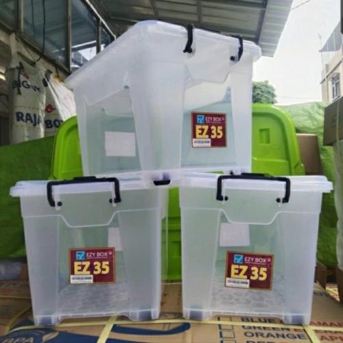 Jual container box transparan/ box kontainer 35 liter/ box fod grade ...
