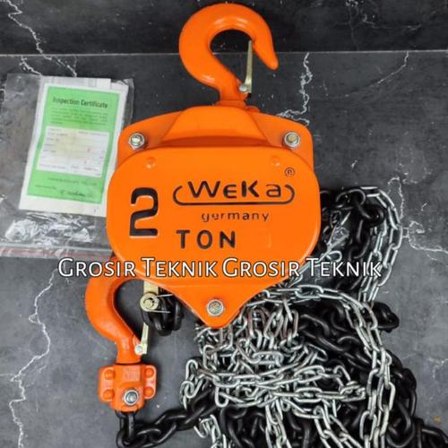 Jual Weka Germany Chain Block 2 Ton 3 Meter Heavy Duty Takel Chain ...