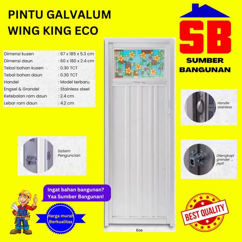 Jual PINTU GALVALUM WADJA WING KING ECO 67 X 185 CM KAMAR MANDI BAJA DOOR - Kab. Purwakarta ...