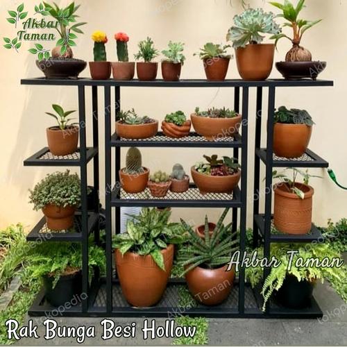 Jual Rak Bunga Besi Susun / Planter Rak Bunga Besi Hollow Model Mahkota ...