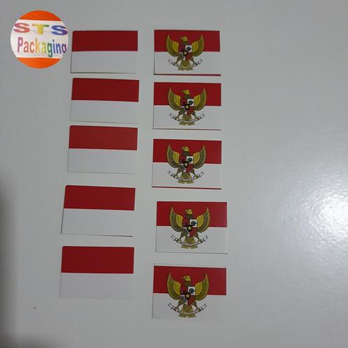 Jual stiker merah putih pipi / sticker merah putih agustus - Kota ...