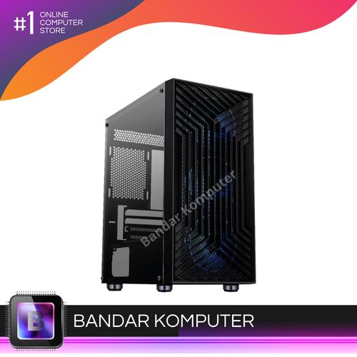 Jual CASING CUBE GAMING SWENS BLACK M-ATX MID TOWER AIRFLOW CASE FREE 3 FAN - Jakarta Pusat ...