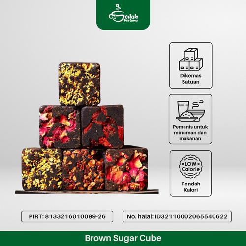 Promo Brown Sugar Cube / Gula Merah Kuno China dengan tambahan Flower ...