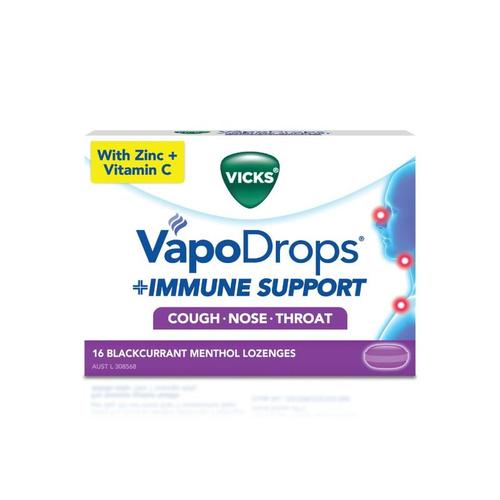 Jual VICKS VapoDrops +Immune Support Lozenges 16 Lozenges - Orange ...