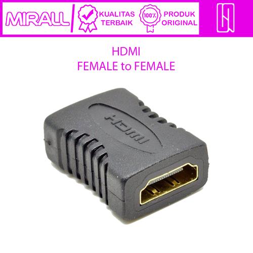 Jual Gender HDMI Adapter FEMALE to FEMALE sambungan konektor connector ...