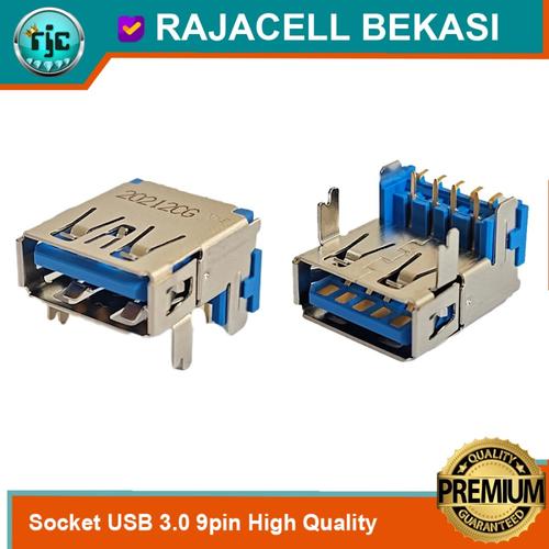 Jual Socket USB 3.0 Type A Female 9pin Connector Konektor USB 3.1 DIP ...