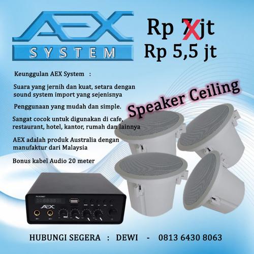 Jual AEX Sound System - Amplifier dan Speaker Ceiling - Jakarta Utara ...