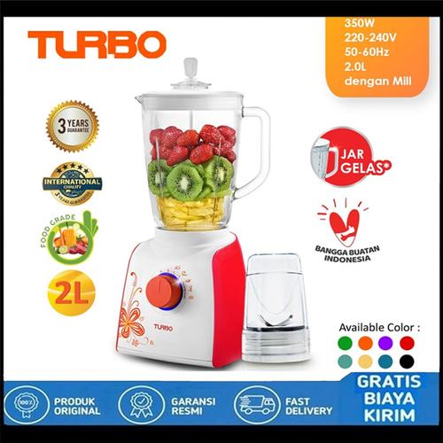 Jual BLENDER TURBO EHM 8098/1 Body Kaca - Kapasitas 2 Liter - Orange - Jakarta Timur - OXYGEN-ID ...