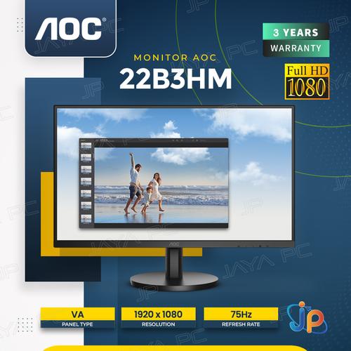 Promo Monitor AOC LED 22B3HM - Full HD 22" Inch Cicil 0% 3x - Jakarta ...