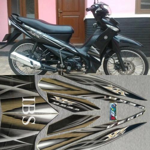 Jual STRIPING VEGA ZR HITAM GOLD 2012 2013 STIKER ORI YAMAHA POLET ...