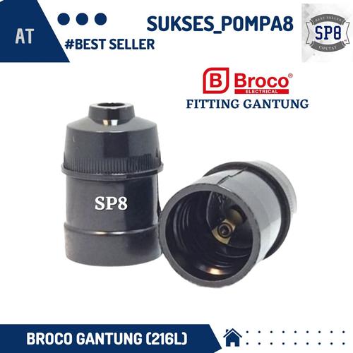 Jual Fitting Gantung BROCO Hitam (216L) E27 - Kota Tangerang Selatan ...